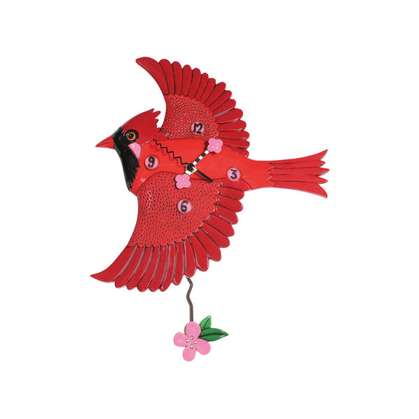 Cardinal's Song Pendulum Clock – Fiddle Stix Boutique