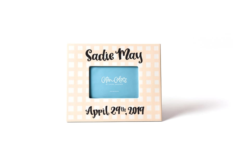 Pink Gingham Frame – Fiddle Stix Boutique